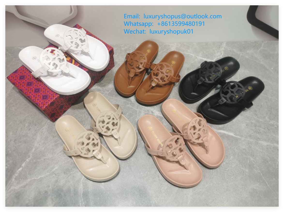 Eleanor slides leather logo-plaque open toe slip-on sandals shoes ...