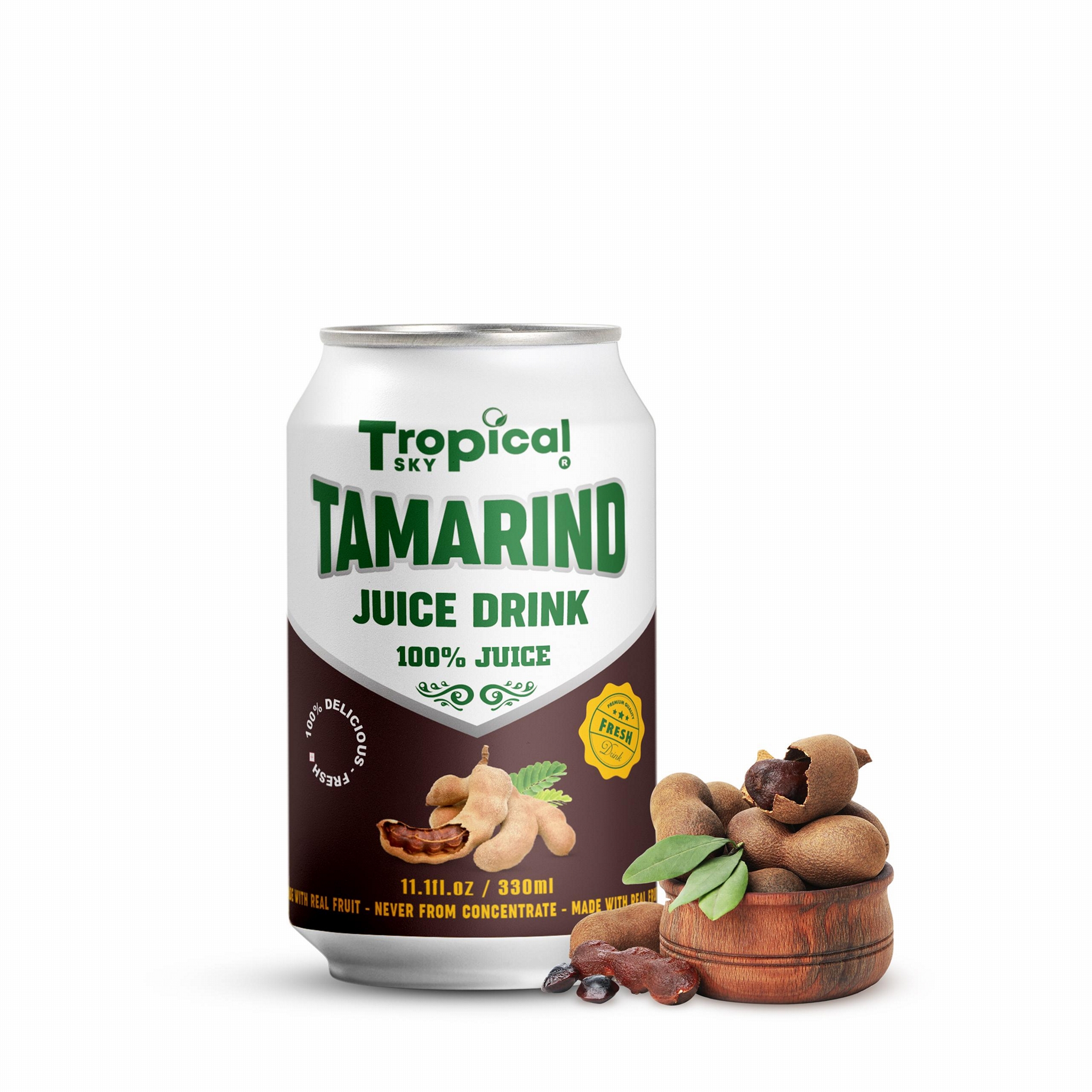 330ml Short can 100% Soursop juice drink Tropical Sky/ OEM private ...