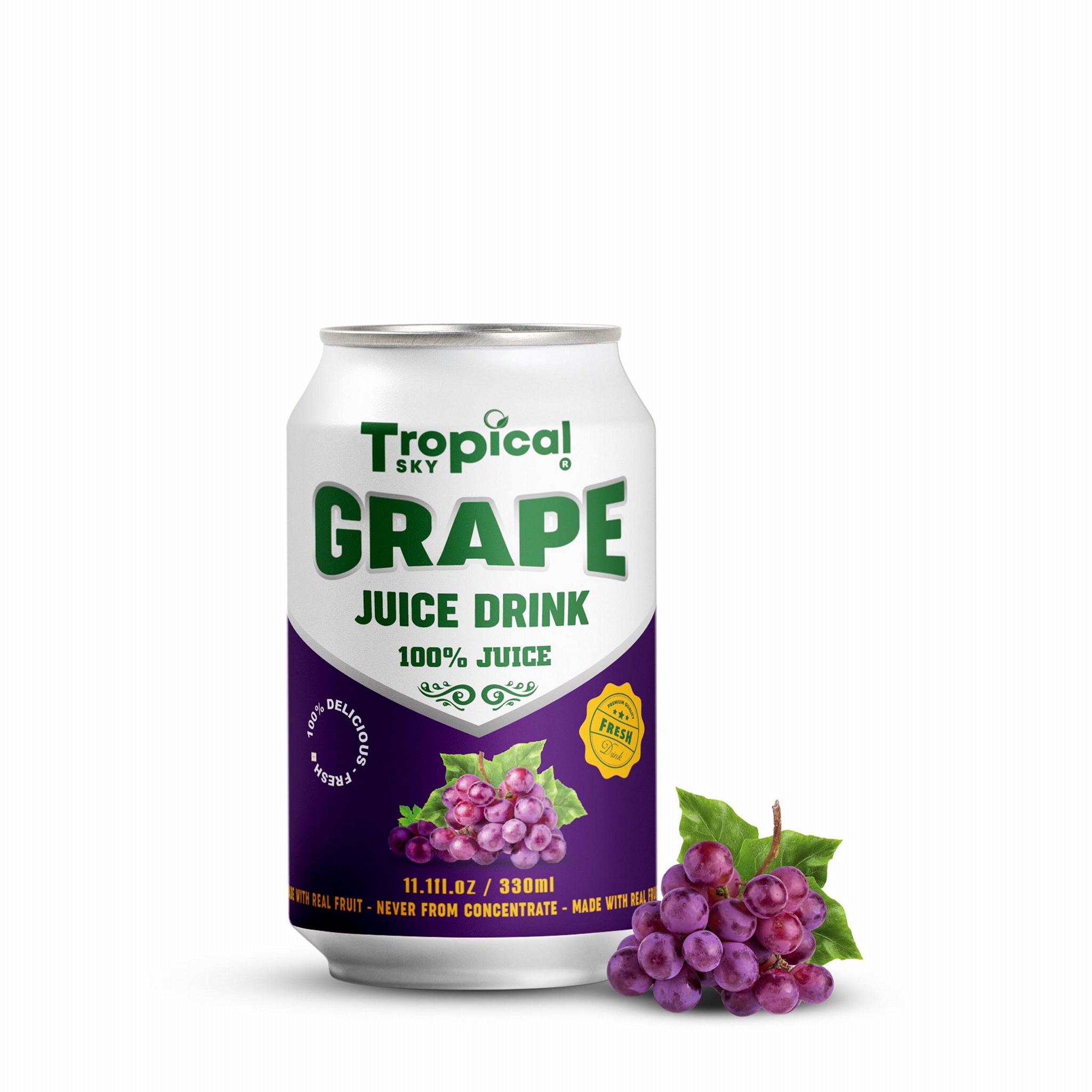 330ml Short can 100% Soursop juice drink Tropical Sky/ OEM private ...