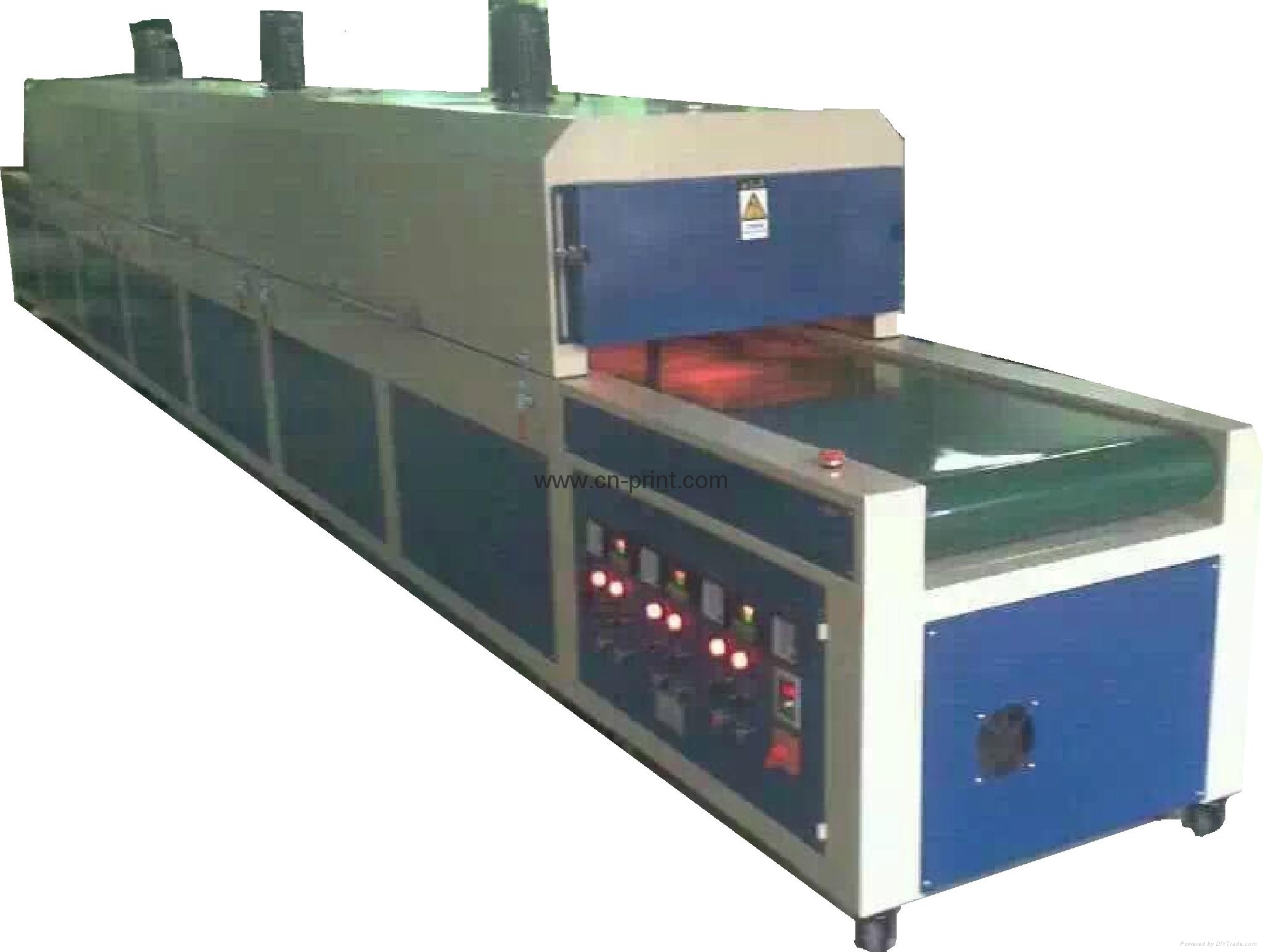IR Hot Drying Tunnel with Automatic correction system with cylinder