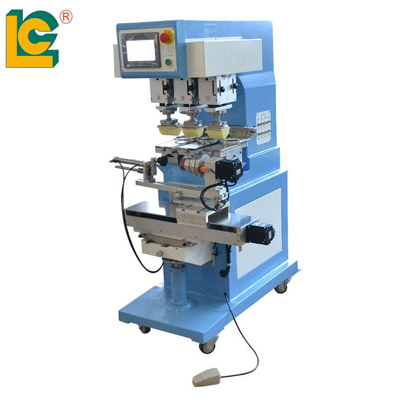 Three color servo rotary fixture pad printing machine - LC-PM3-150T-SR ...