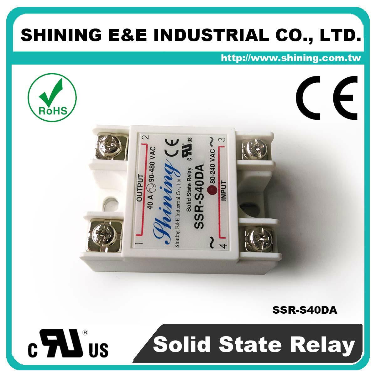 SSR-S40DA Single Phase 40A DC to AC Solid State Relays ( SSR ...