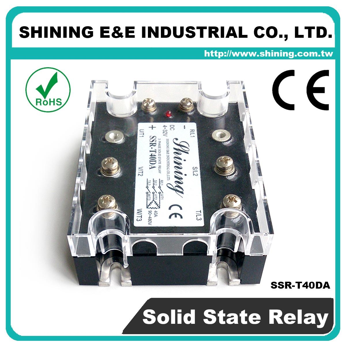 SSR-T40DA DC to AC Zero Cross Three Phase 40A Solid State Relays ...