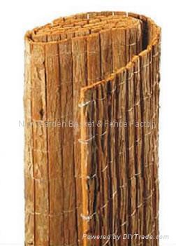bark fence,tree peel fence,garden fence,fence,bark screening,bark ...