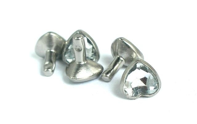 Heart shaped acrylic rivet - DK-P7 (Taiwan Manufacturer) - Button ...