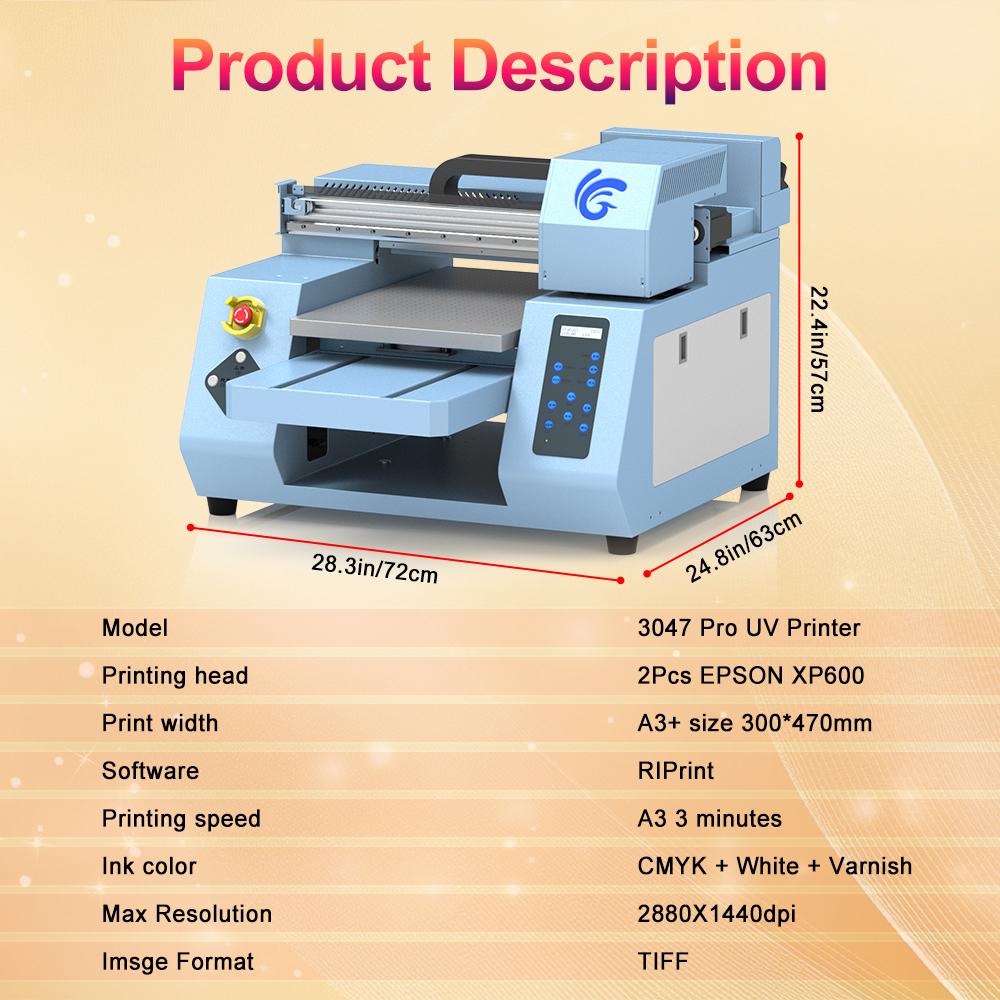 3047 Pro UV LED Printer with CCD Camera | Automated Setup for