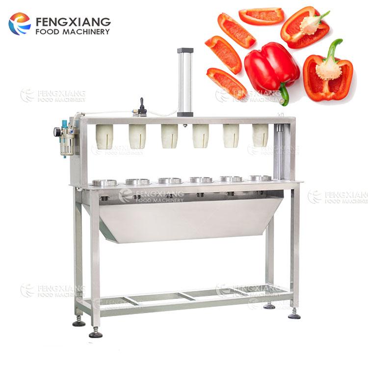 Automatic Vegetable Coring And Cutting Machine Pepper Splitting Machine ...