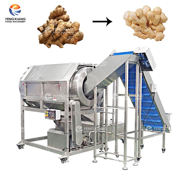 Ginger Drum Washing Machine Turmeric Washing And Slicing Processing