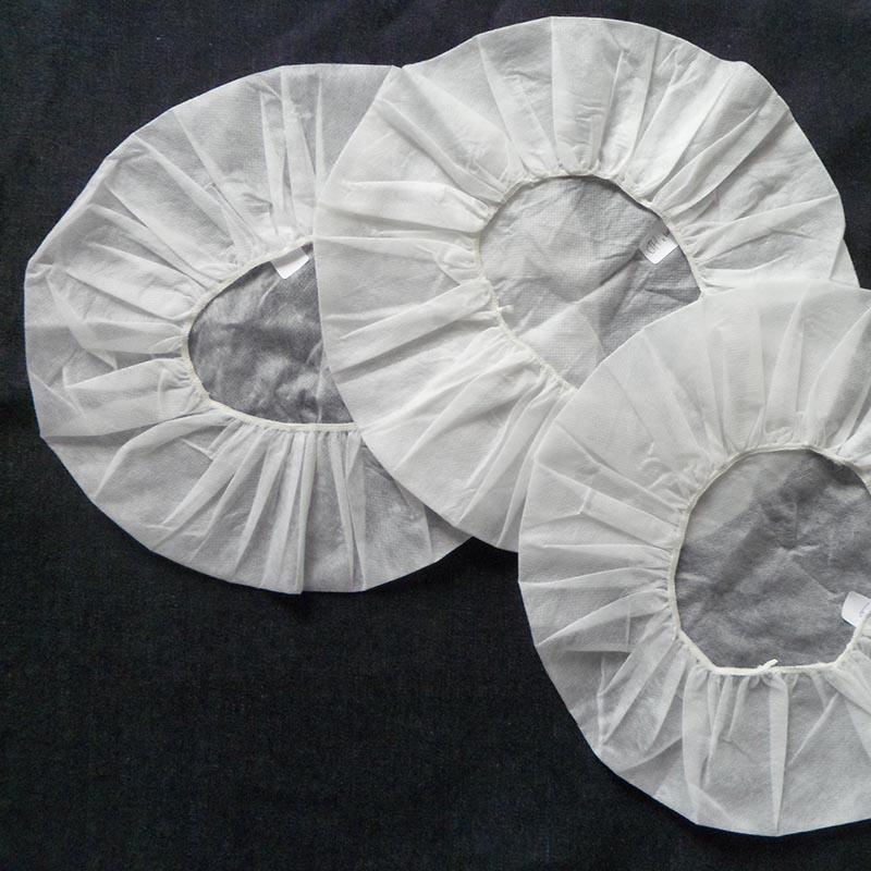 Non-woven Disposable Bouffant Caps Blue Hairnets Head Covers Round Cap ...