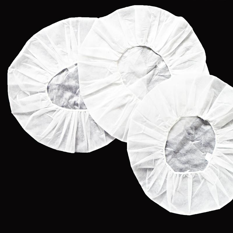 Non-woven Disposable Bouffant Caps Blue Hairnets Head Covers Round Cap ...