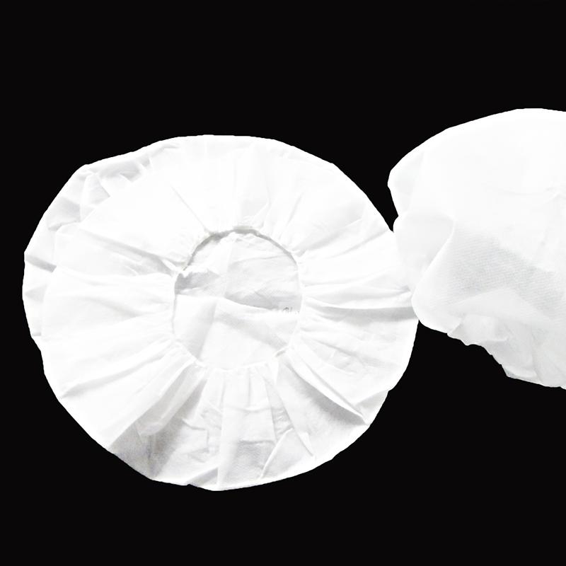 Non-woven Disposable Bouffant Caps Blue Hairnets Head Covers Round Cap ...