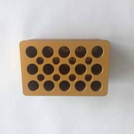 Lab Mixing 23 Well Metal Thermo Conductive Vial Rack Test Tube Rack ...