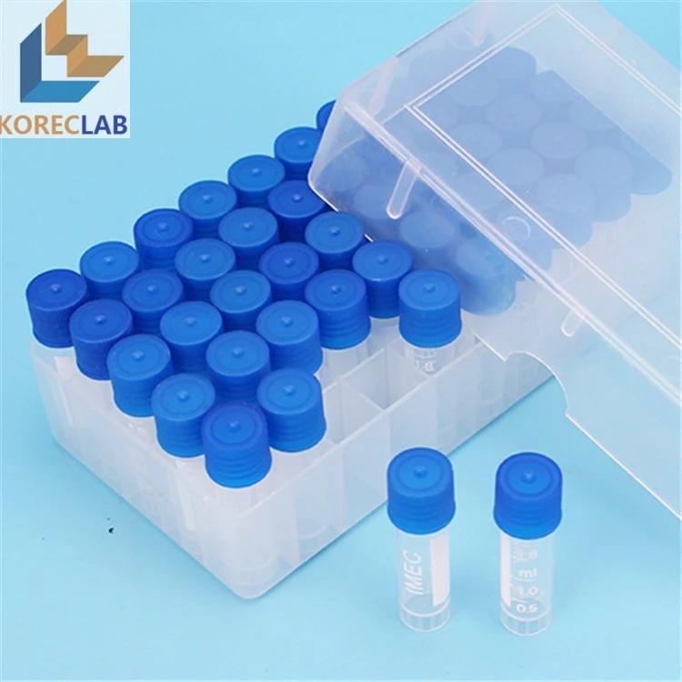1.8 ml with Cap Plastic Cryovial Tube Cryogenic Self Standing Vial ...
