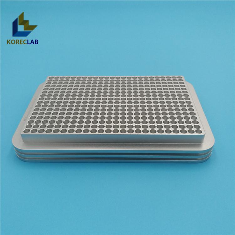 384 well metal aluminum conductive PCR test tube cooling rack ...