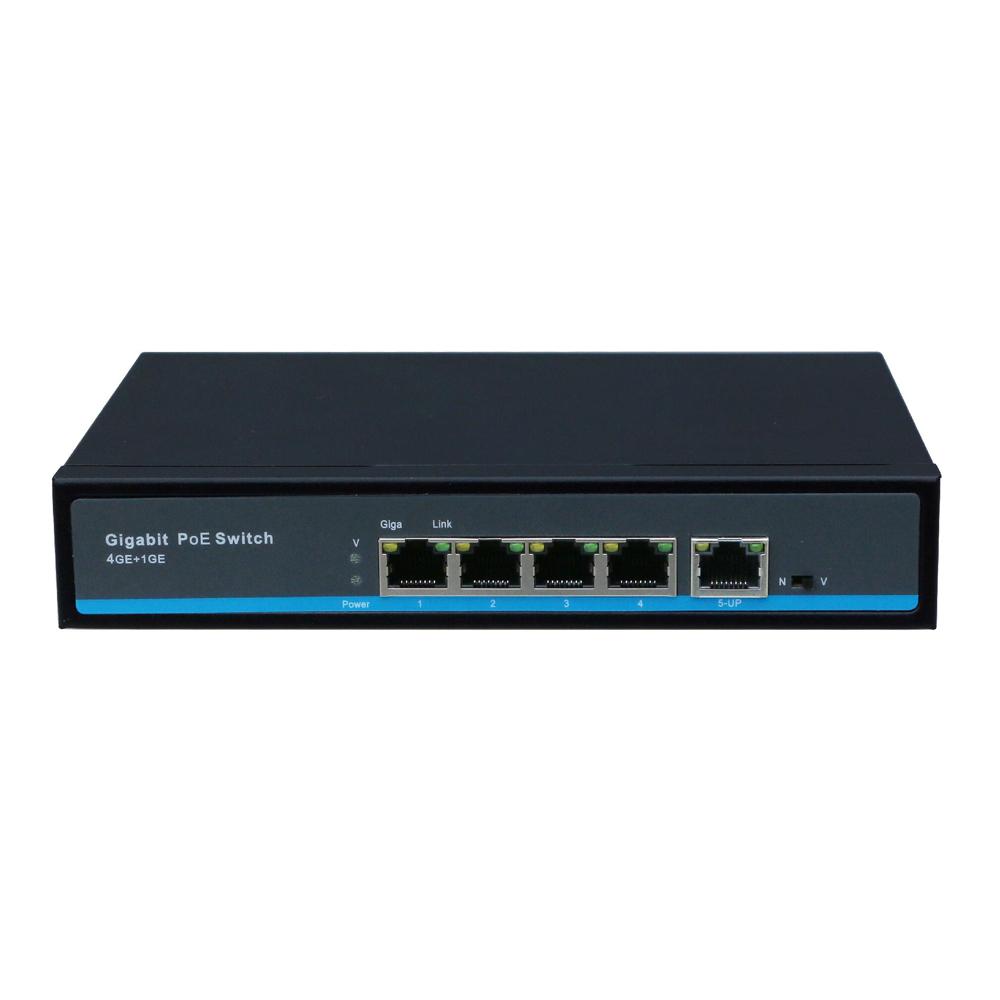 4 Ports Full Gigabit CCTV POE Switch With 1 Gigabit Uplink POE0410B-3 ...