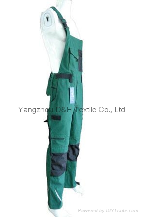 Hot Good Quality Green Bib Pants trousers Overall Work Cloth Short - DH ...