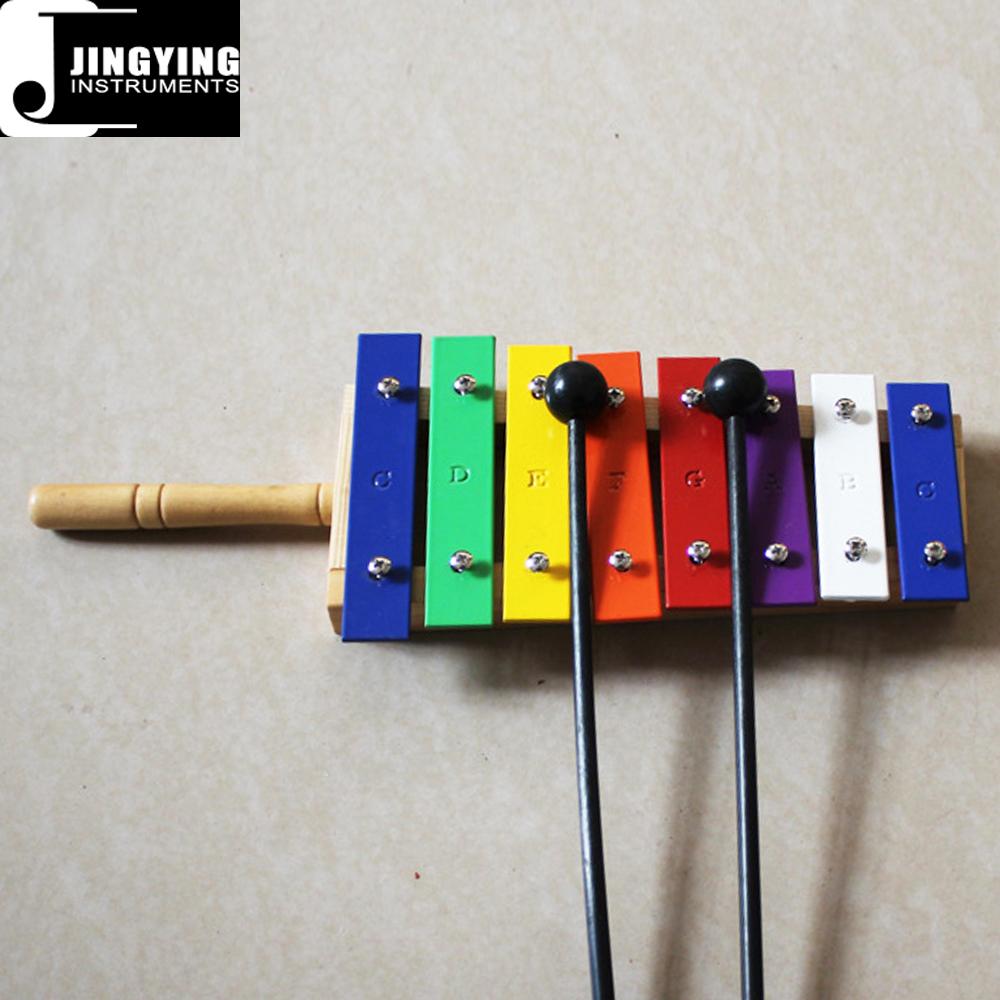 Children Percussion Instrument Colorful 8 Tone Aluminum Metallophone ...