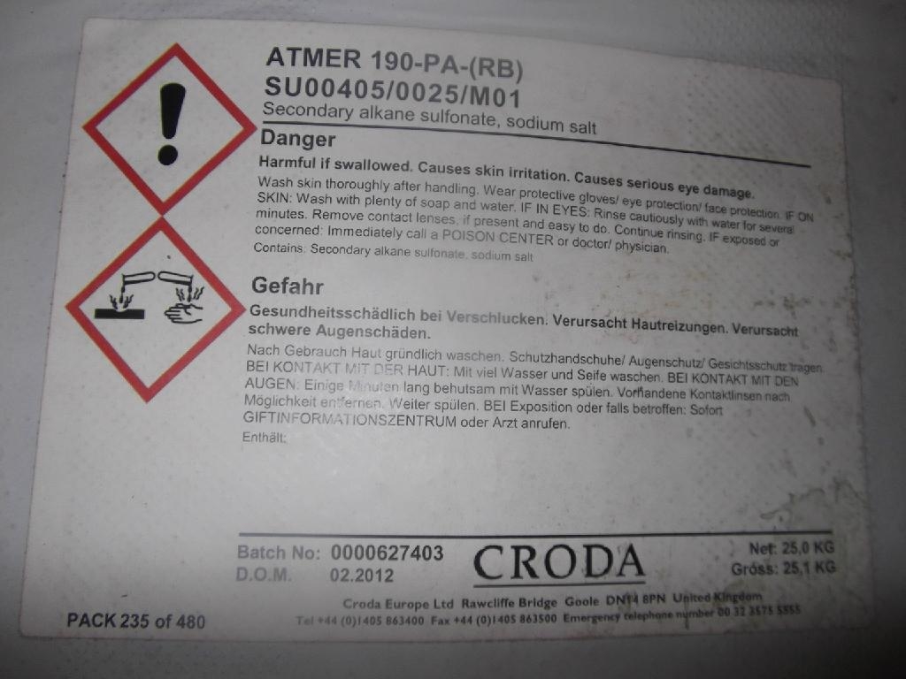 (英國禾大抗靜電劑Atmer 190 - 廣東省 - 生產商 - 產品分類 - 佛山市富利美化工有限公司---進口顏料、塑料助劑，色母粒、功