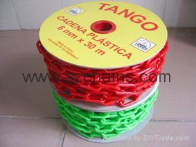 Plastic chains Plastic stanchions Caution Chains warning chains Link ...