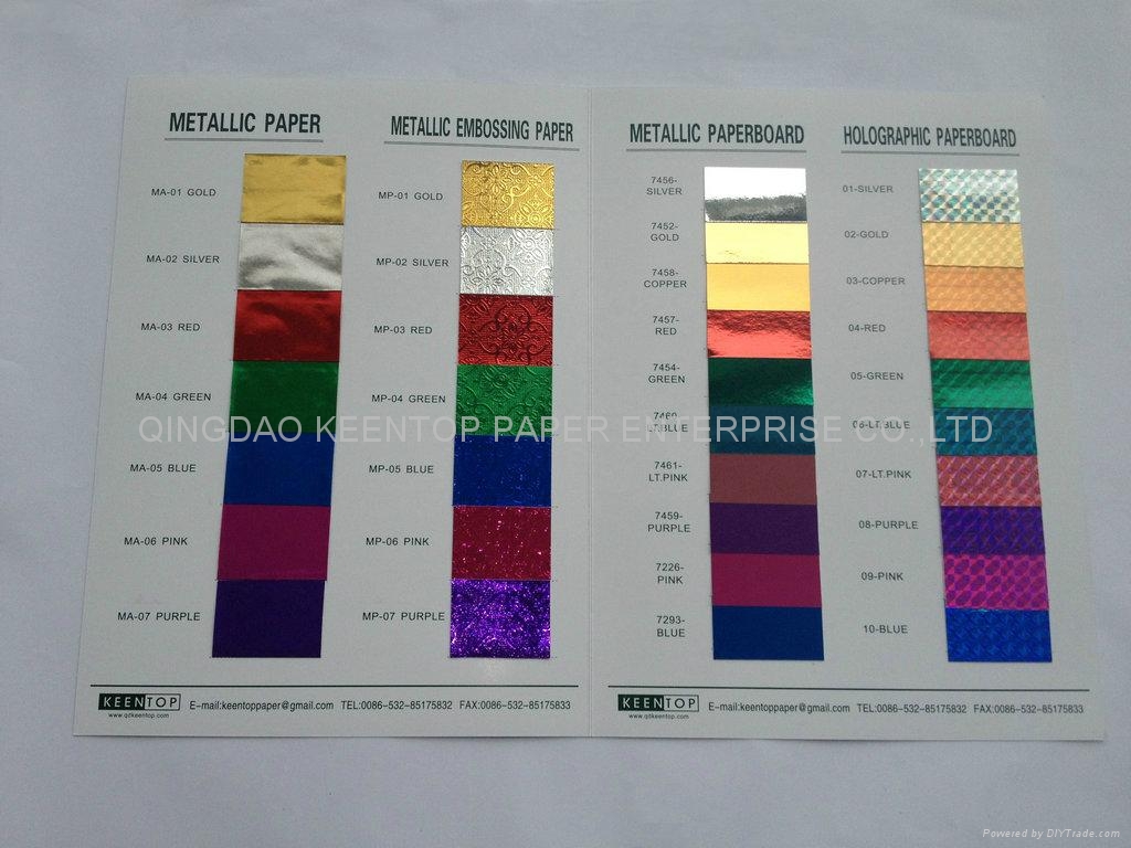 METALLIZED PAPER - KT - keentop (China Manufacturer) - Metal Packaging ...