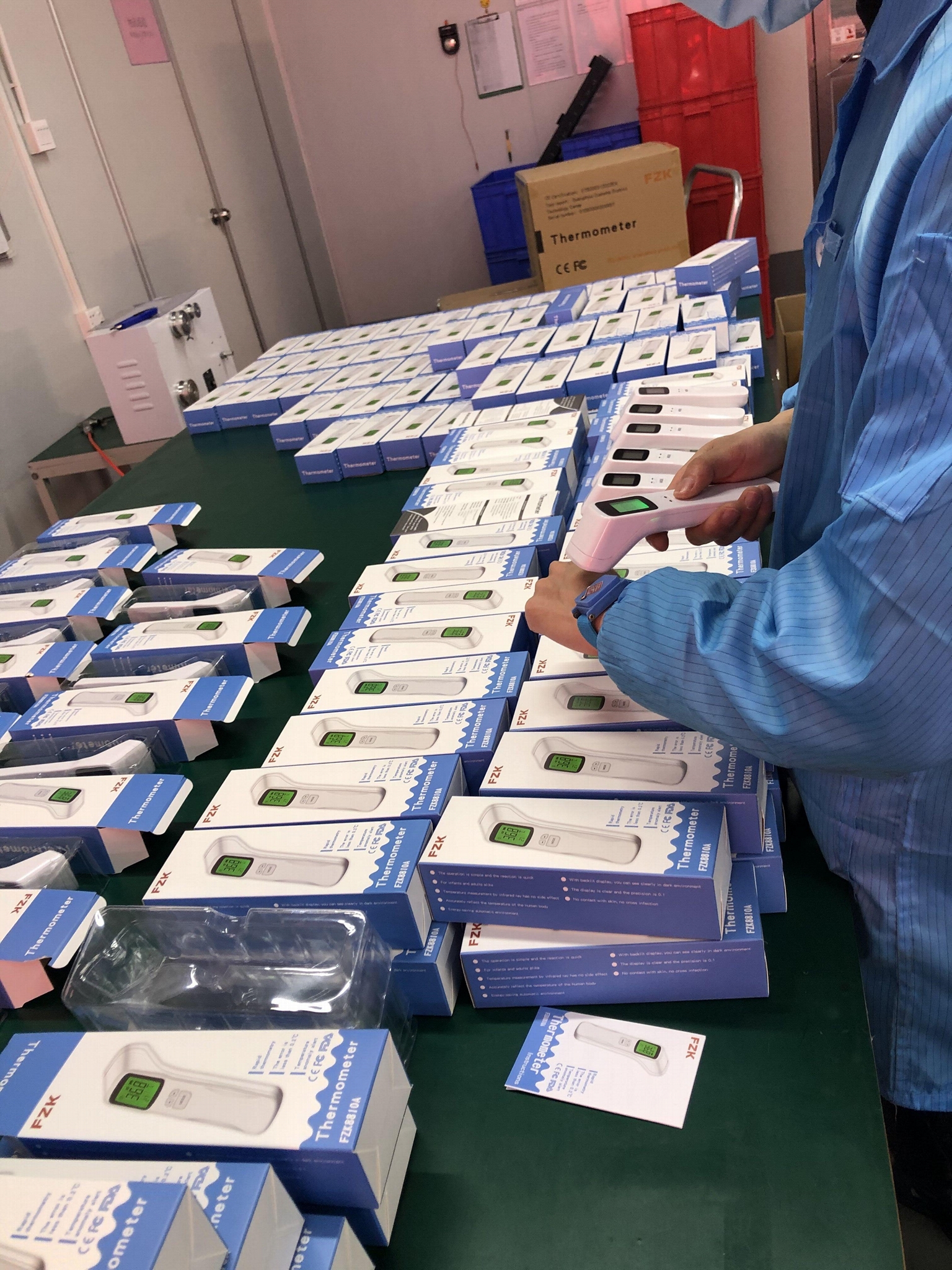 Non-contact Temperature Gun Infrared Forehead Body Handheld Digital ...