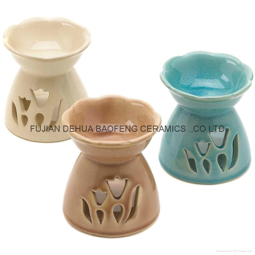 Modern ceramic incense burner, oil burner, multi shapes - BF-5123 ...