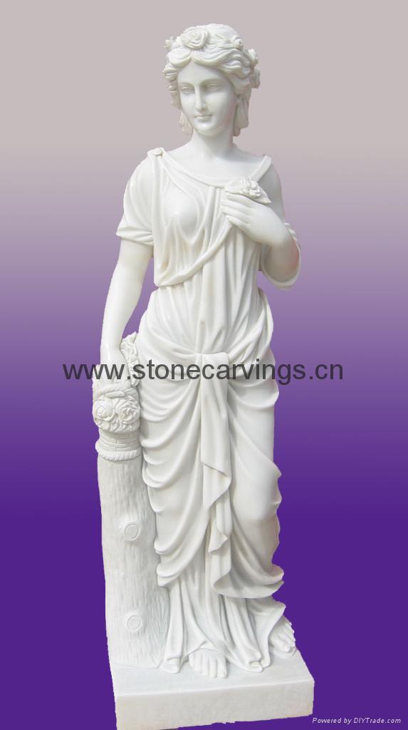 white marble statue - YGSA001 (China Trading Company) - Carving Crafts ...