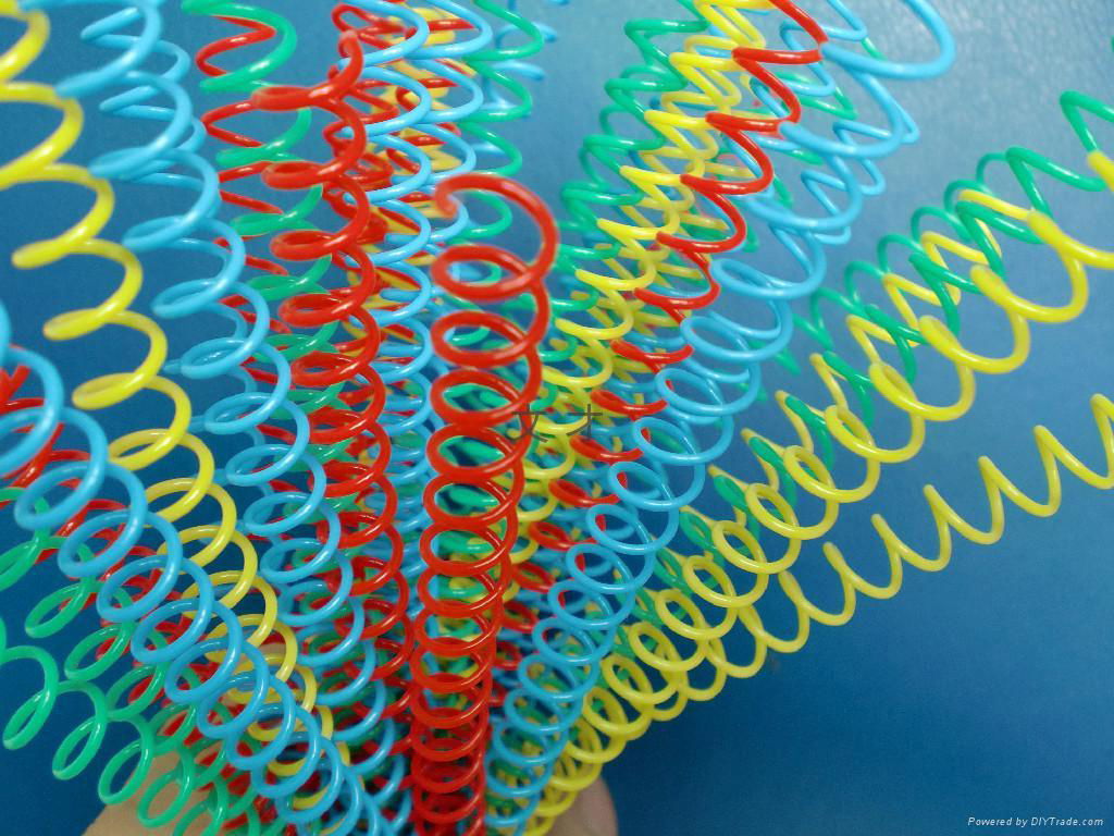 6.4mm Plastic spiral rings PVC single binding coils for books binding ...