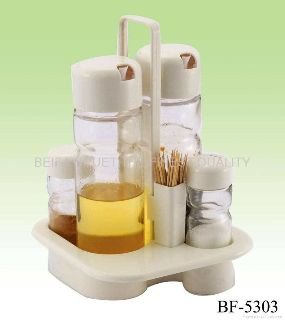 glass condiment set - BF-5302 - BEIFA CRUET (China Manufacturer ...