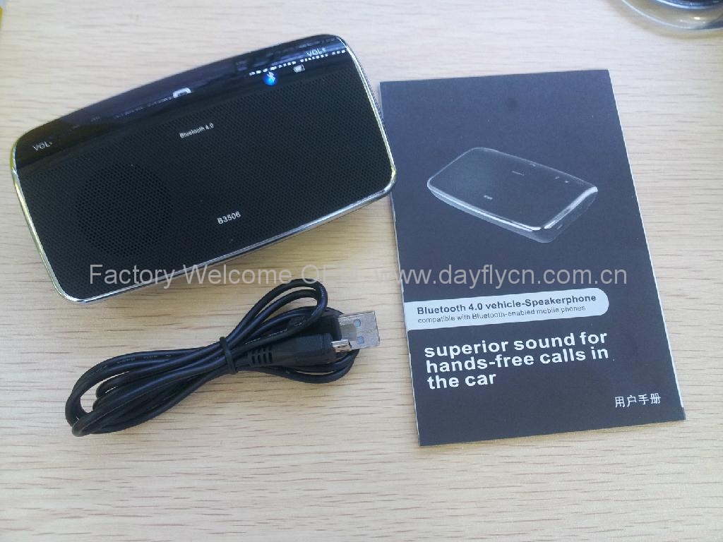 Wireless Bluetooth Handsfree Speakerphone Car Kit With Mic,AUX ... Wireless Bluetooth Handsfree Speakerphone Car Kit With Mic,AUX ...