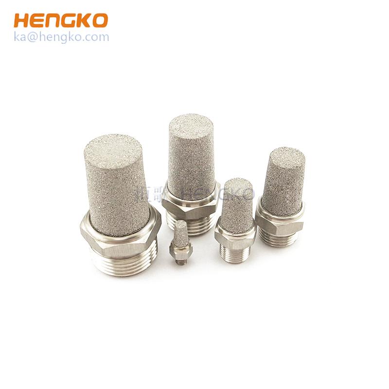 sintered brass air Pneumatic Exhaust Muffler - many types - HENGKO ...