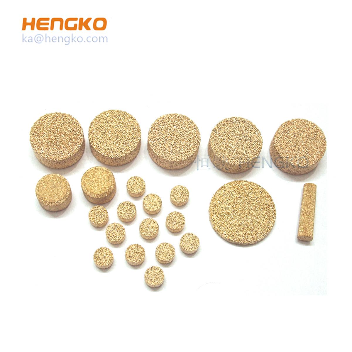 brass bronze powder sintered filter disc - many types - HENGKO (China ...