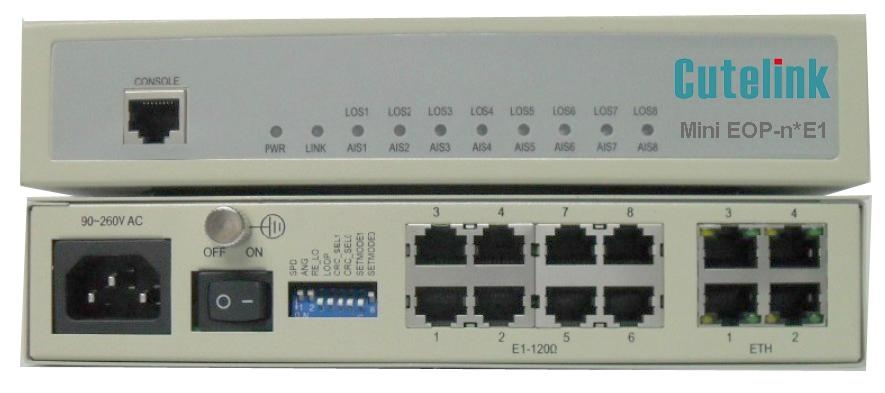 8E1 to 4Ethernet VLAN SNMP EOP Protocol Converter - CL-EOP8 - CuteLink ...