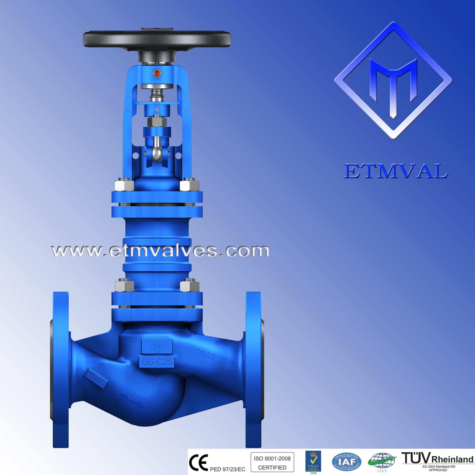 ETM DIN EN LONG LIFE BELLOWS SEALED STOP VALVES - ETM ALSE TYPE - ETM ...