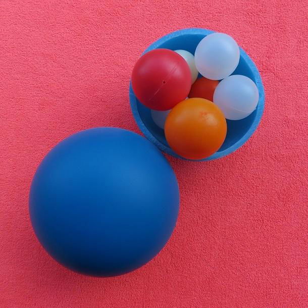 Plastic floating ball, floating ball in air, floating ball in water ...