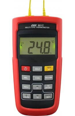MULTI-TYPE THERMOCOUPLE THERMOMETER - 801C - CHY (China Trading Company ...