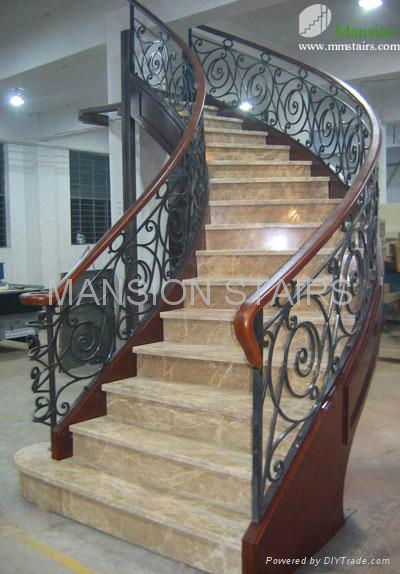 Wrought Iron Spiral Staircase - N25 - Mansion (China Manufacturer ...