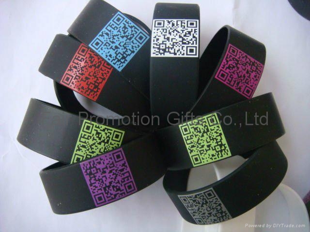 QR code silicone bracelet - FPG0008 - OEM (China Manufacturer ...