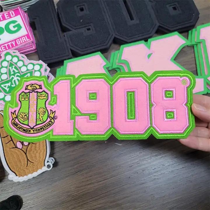 Chenille AKA Since 1908 DST Since 1913 with Tail Alpha Delta Sorority Patches - BJ-55 - BJ ...