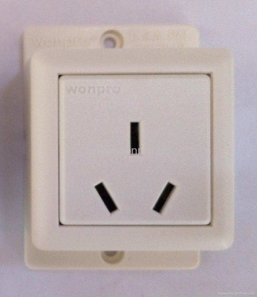 Convex Type Industrial 1 gang GB 3-pole Socket(WF-7.R16-W) - Wonpro ...