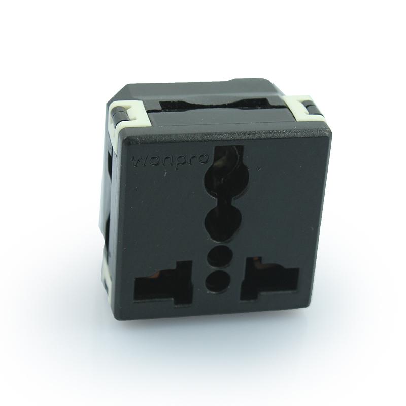 Universal receptacle module in black 2P+E(R4-BK) - Wonpro (China ...