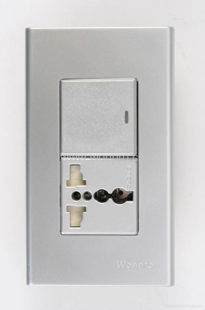 WFN Switches+ Universal socket series - WFN-2.S1C.R4S - Wonpro (China ...