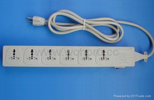 6 gang Universal socket extension power cord - WES4-D105 - Wonpro ...