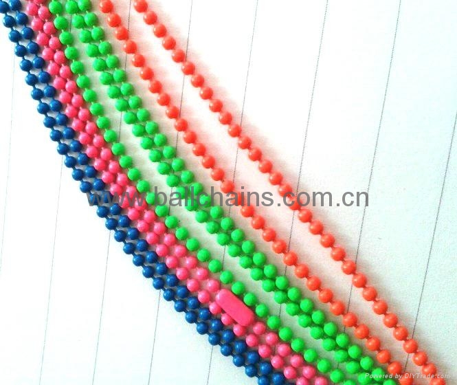 Color ball chain,Oil-painting color ball chain,Powder coated color ball ...