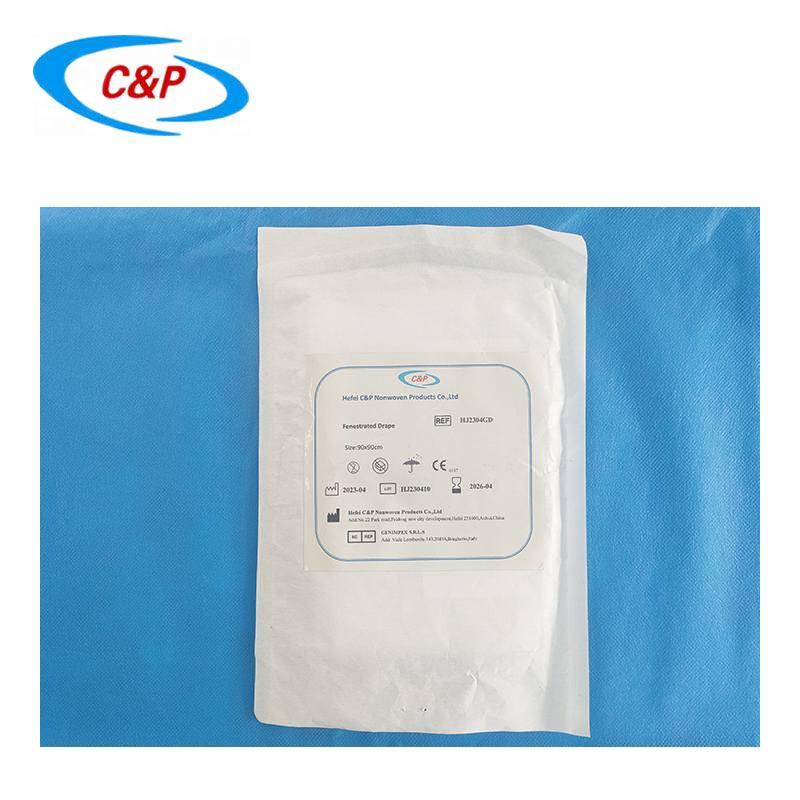 PE Nonwoven Transparent Surgical Fenestrated Sterile Drape with ...