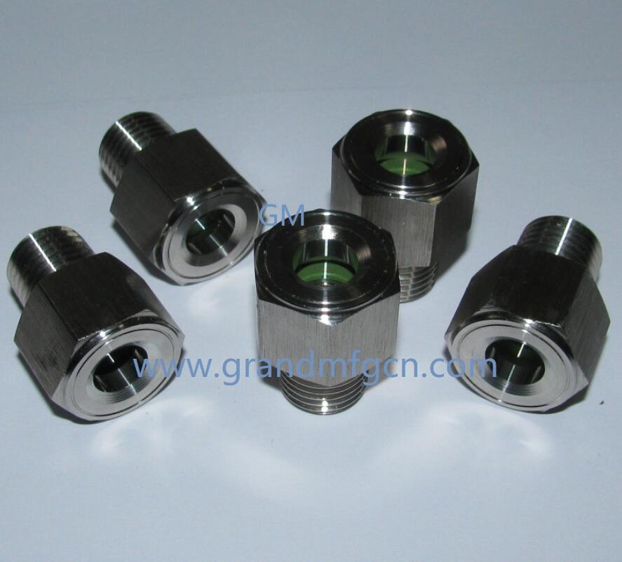 100bar stainless steel 304 1/4" ss oil level sight glass NPT 1/4 INCH