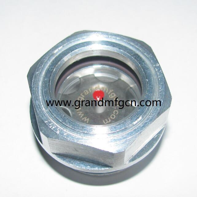 Hydraulic Aluminum oil standard Oil mirror Hex oil sight glass