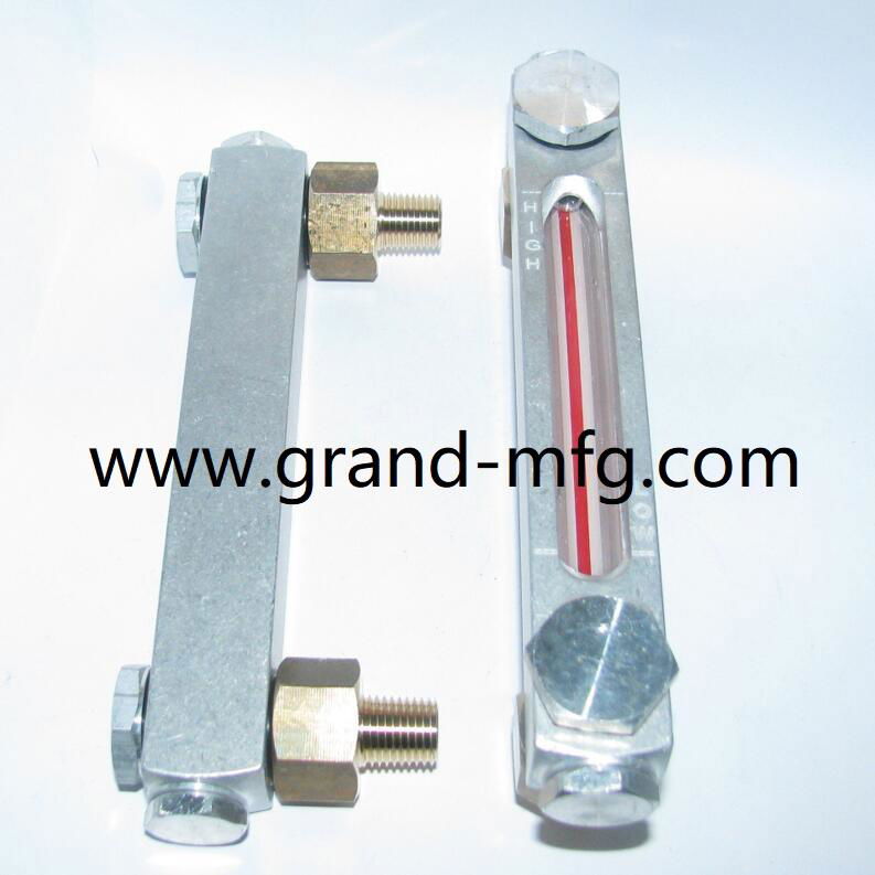 Aluminum level sight gauge indicator gage NPT brass adapter - China