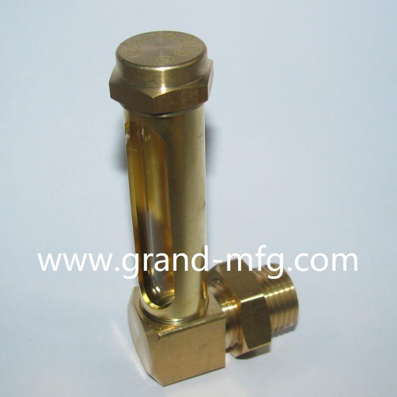 NPT Male threaed Straight brass tubular Vented Oil level Gage indicator ...