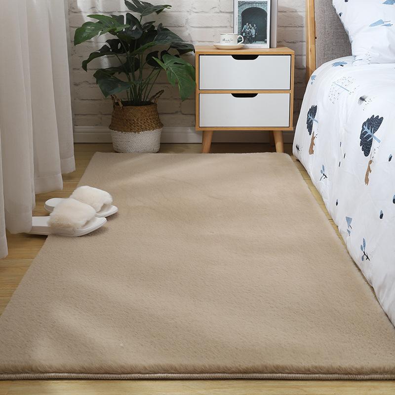 pure color comfortable warm rabit hair rug carpet and blanket - TM-001 ...